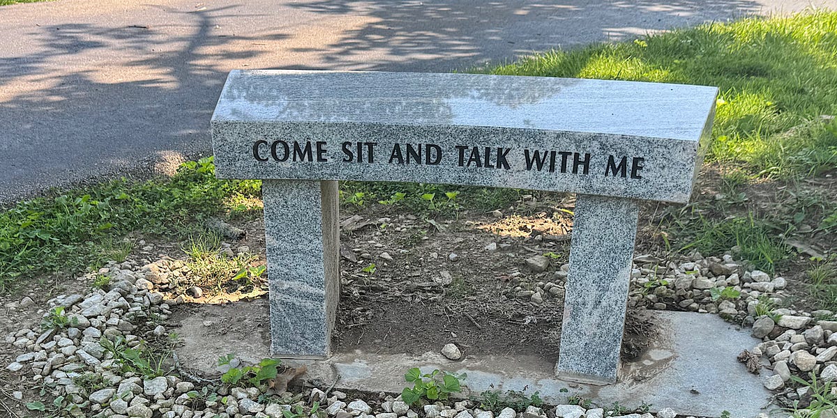 Come sit and talk with me - by Kelly QJ