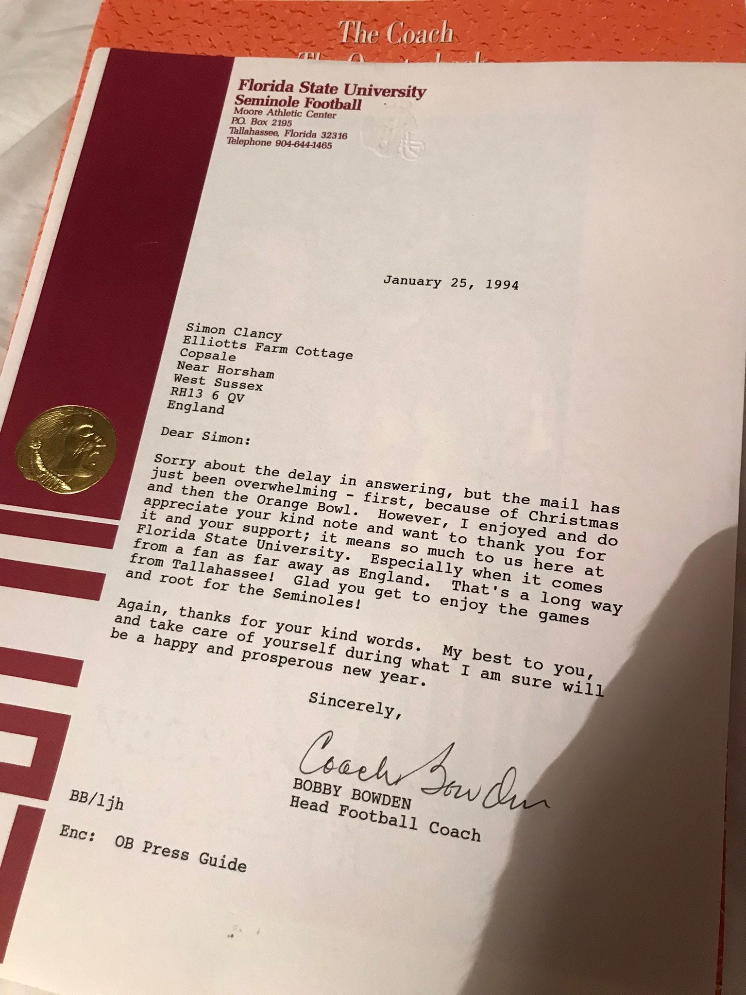 The Bowden Letters - The Low Redzone