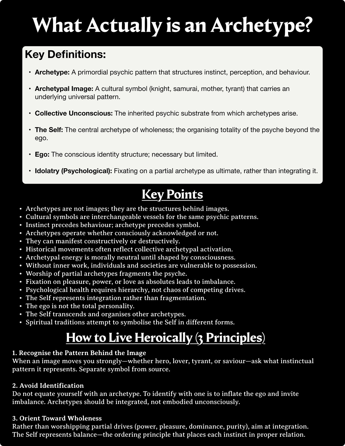 What Actually is an Archetype? (and How Not Knowing this is Dangerous)