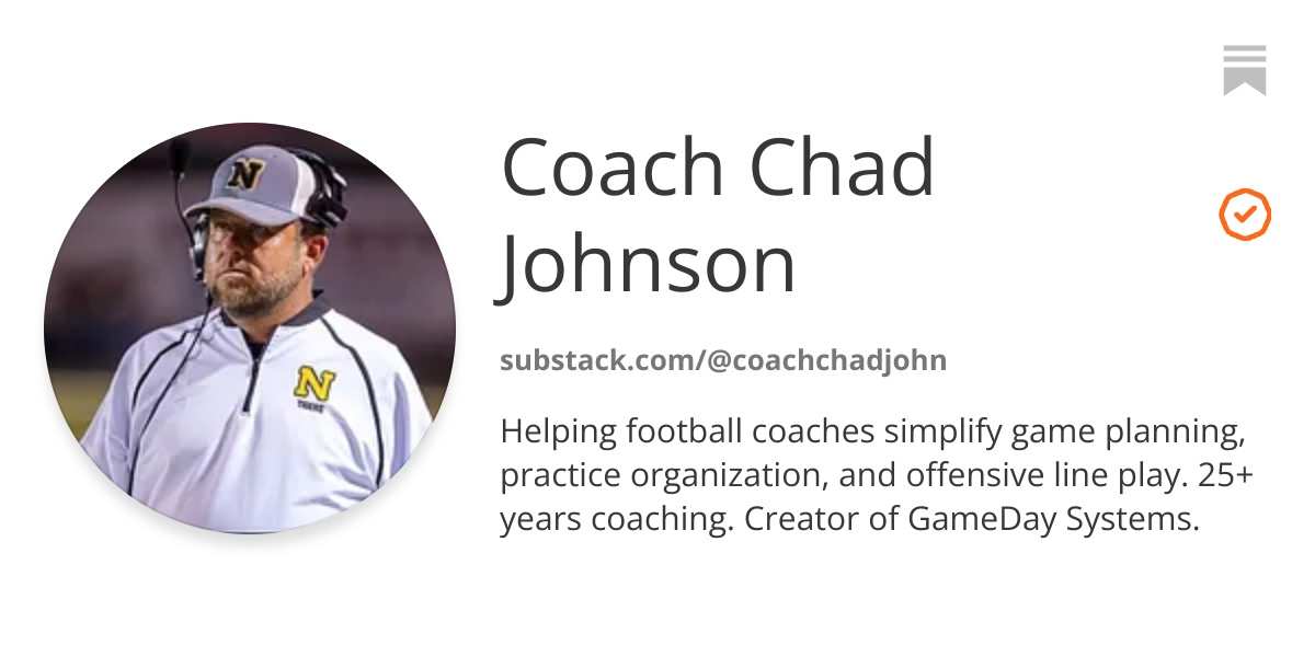 Coach Chad Johnson | Substack