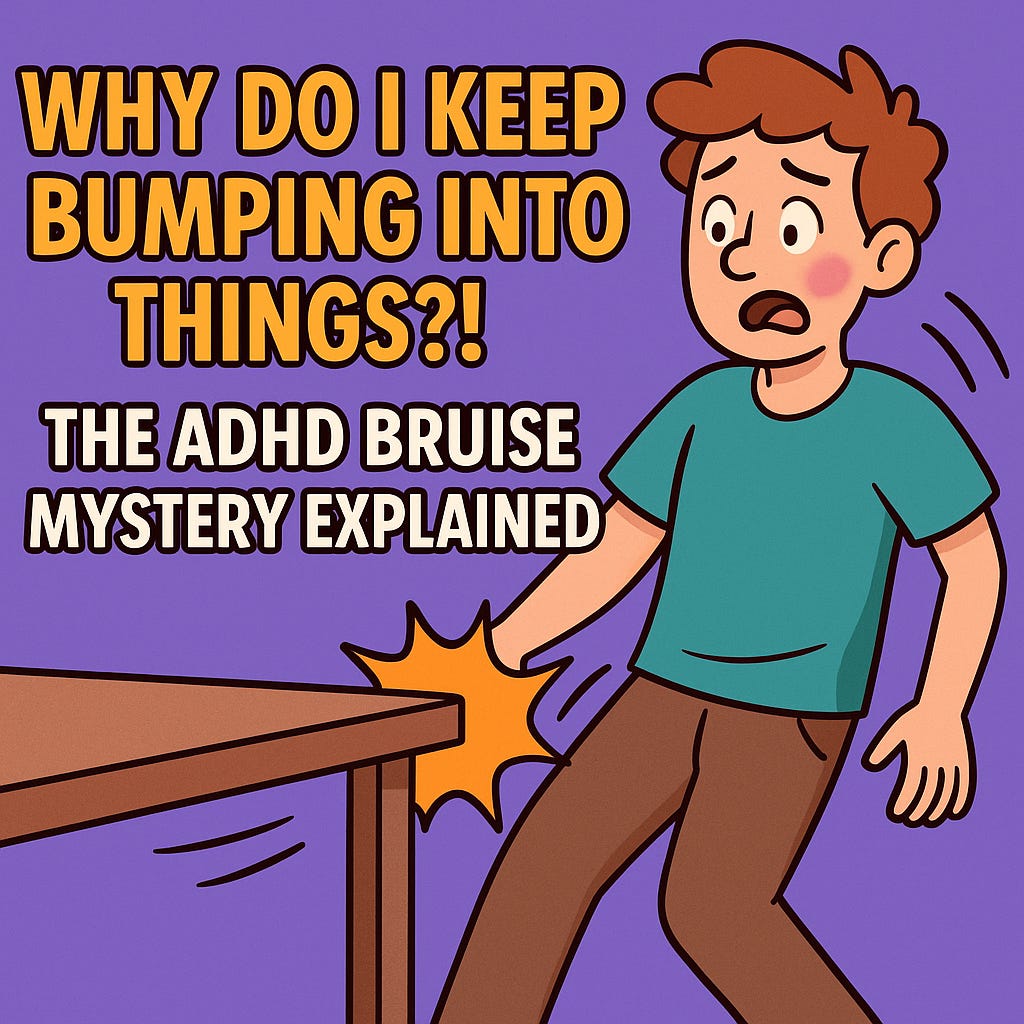 💥 Why Do I Keep Bumping Into Things?! The ADHD Bruise Mystery Explained 🟣