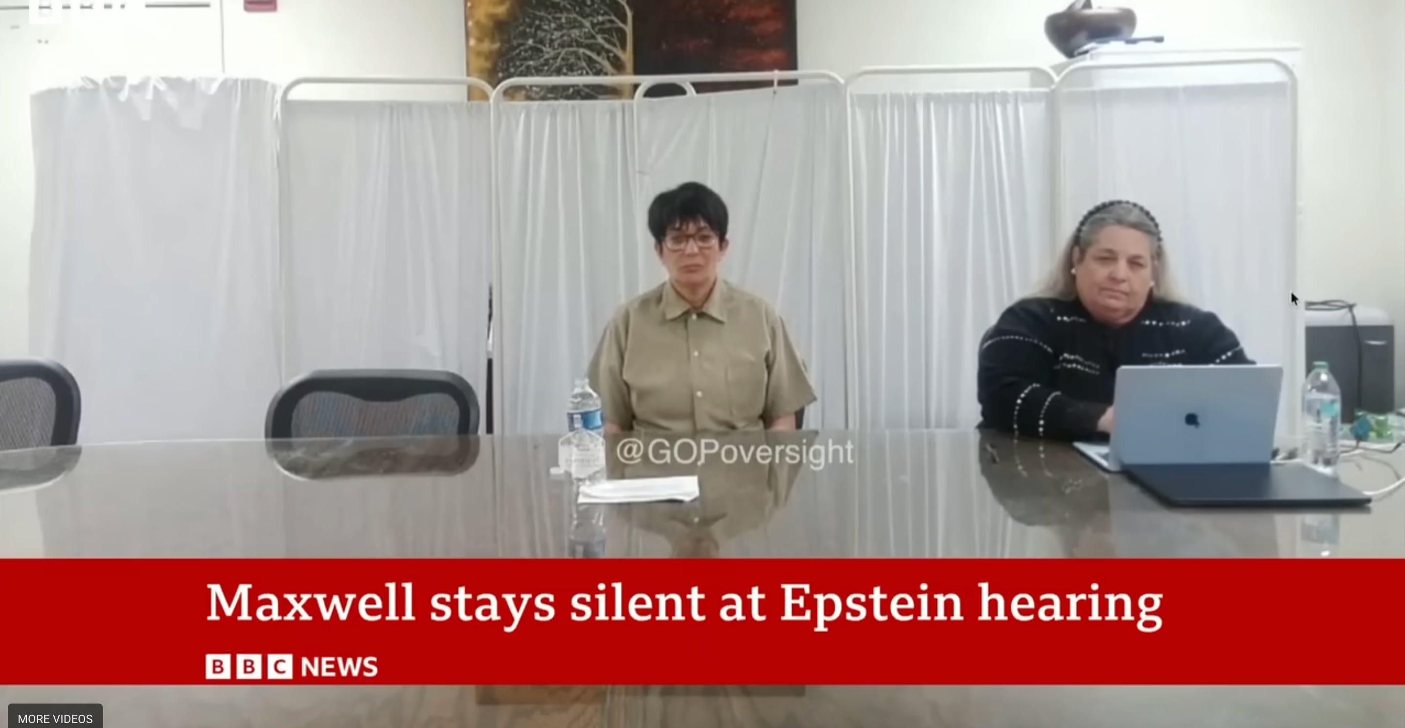 They used a wide shot for *Ghislane's testimony