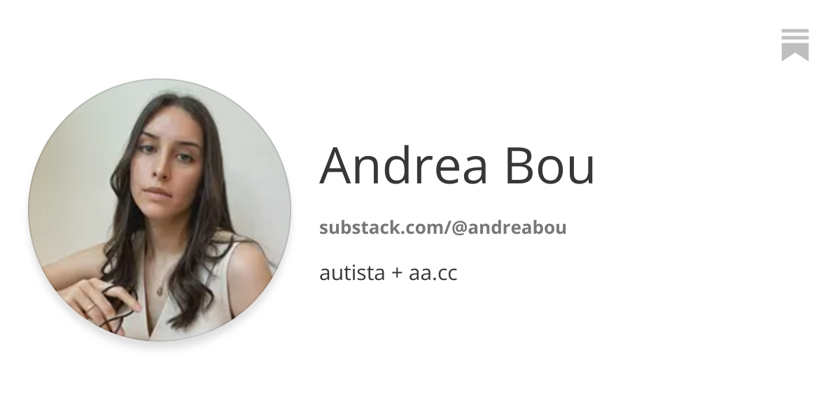 Andrea Bou | Substack