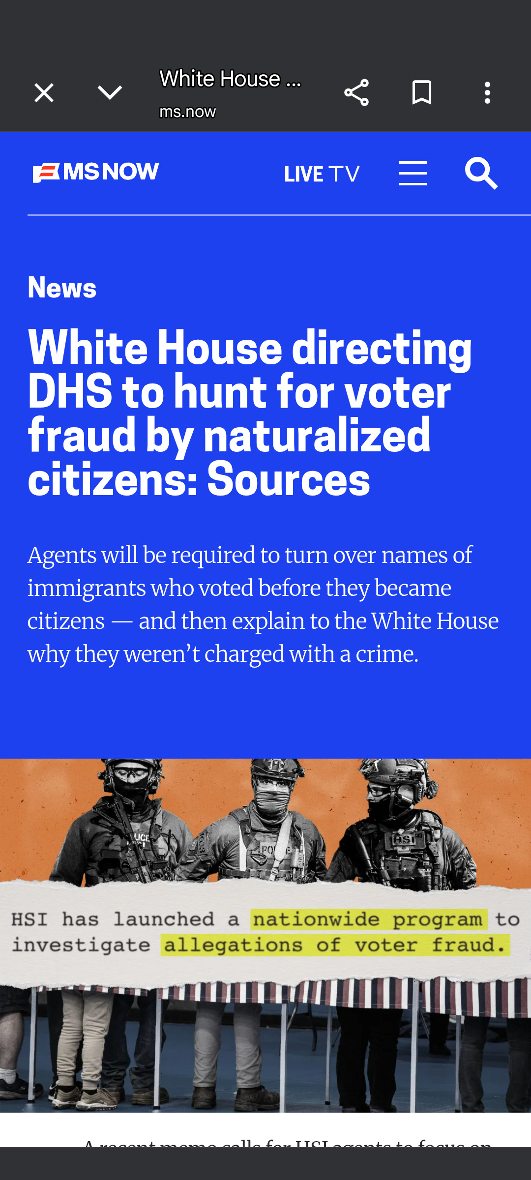 White House directing DHS to hunt for naturalized citizens records