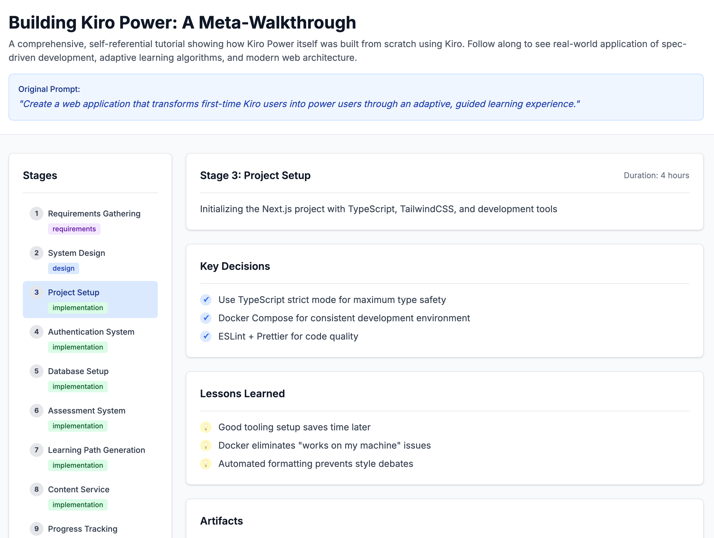 Kiro Power for 24 hours - Full Stack Web App with 24,000 Lines of Code ...