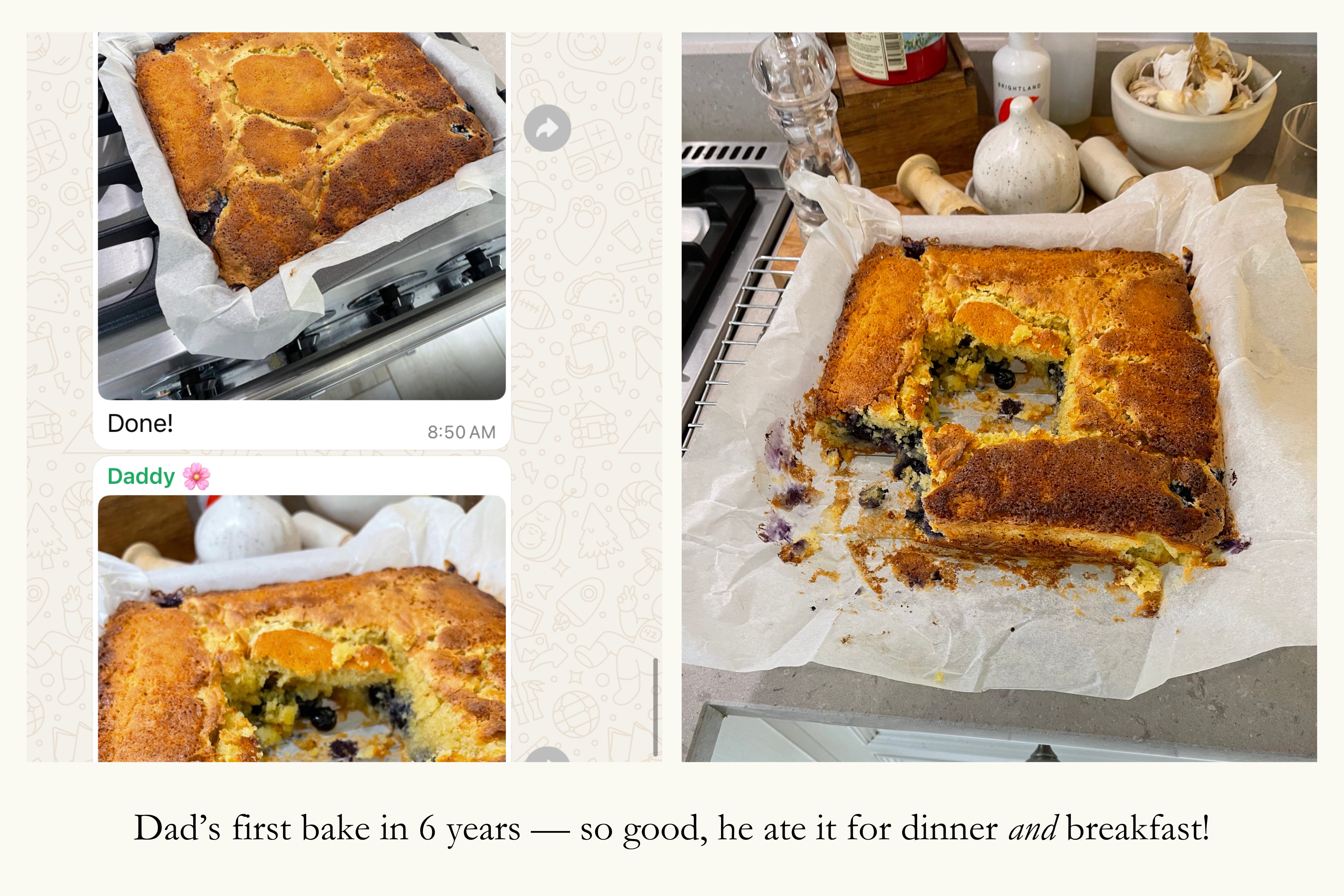 Blueberry butter cake - by Sarah Stanback-Young