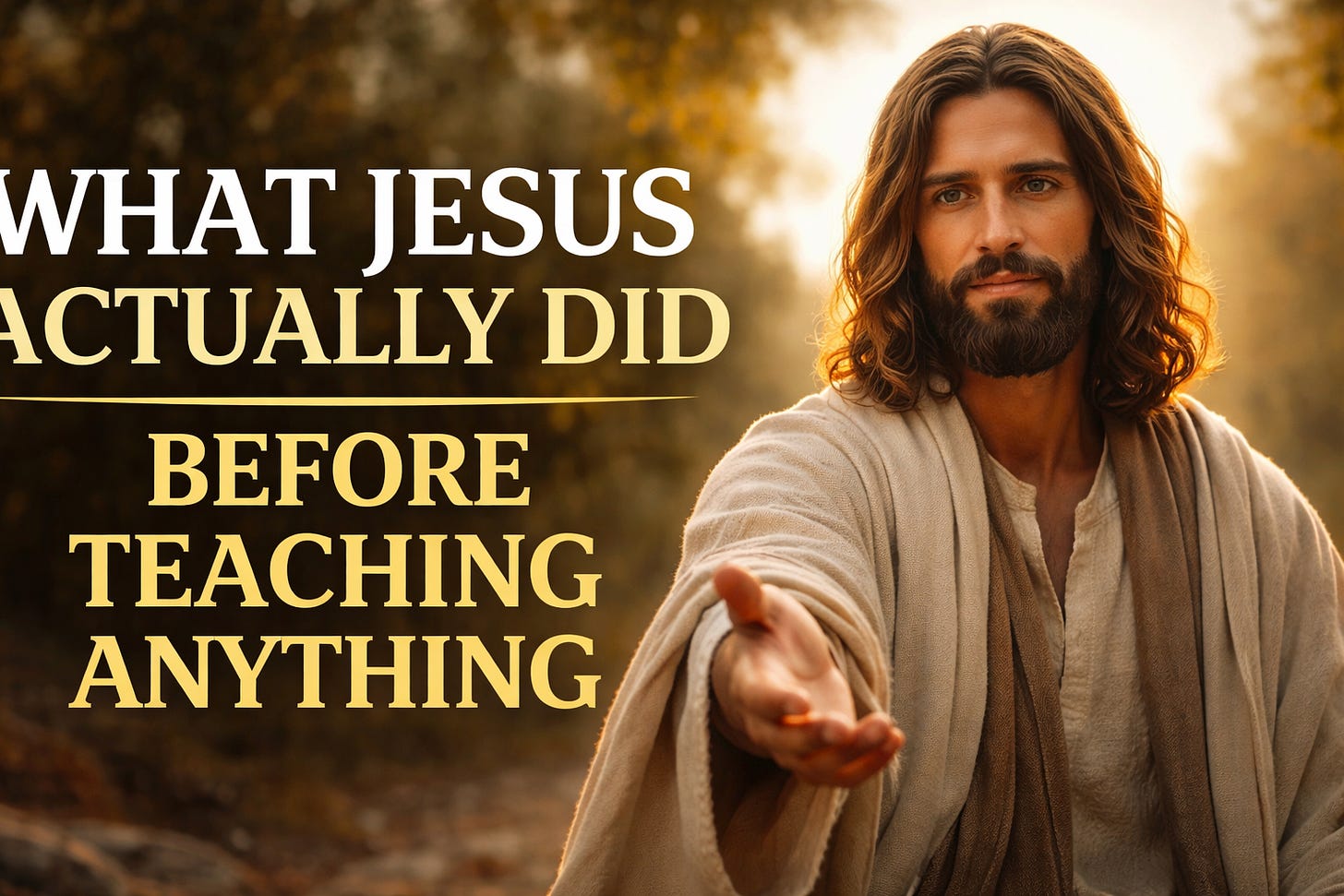 What Jesus Actually Did (Before He Ever Asked Anyone to Believe)