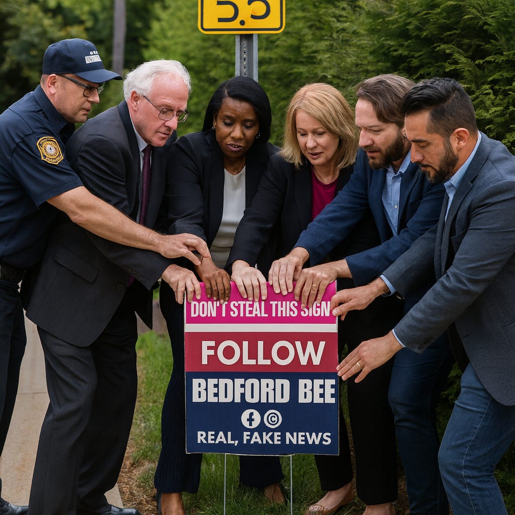 BREAKING: Satirical Lawn Sign Sparks Full Government Response