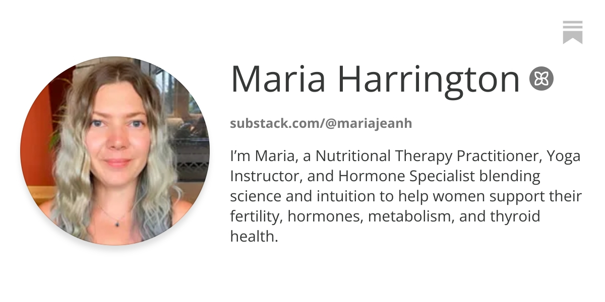 Maria Harrington | Substack