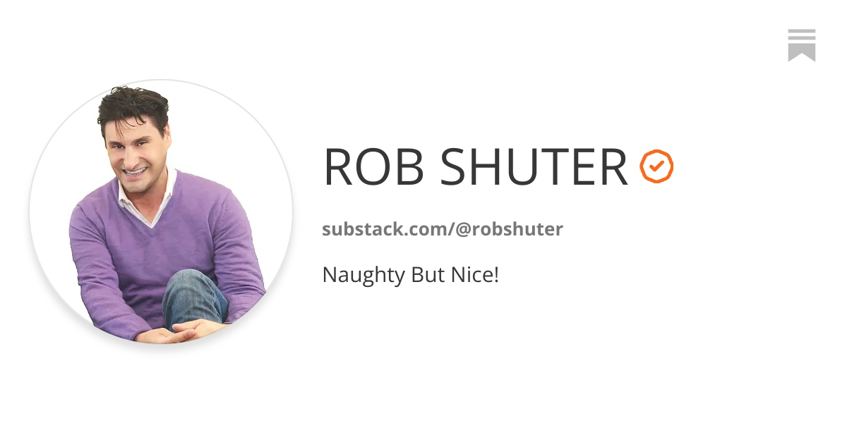 ROB SHUTER | Substack