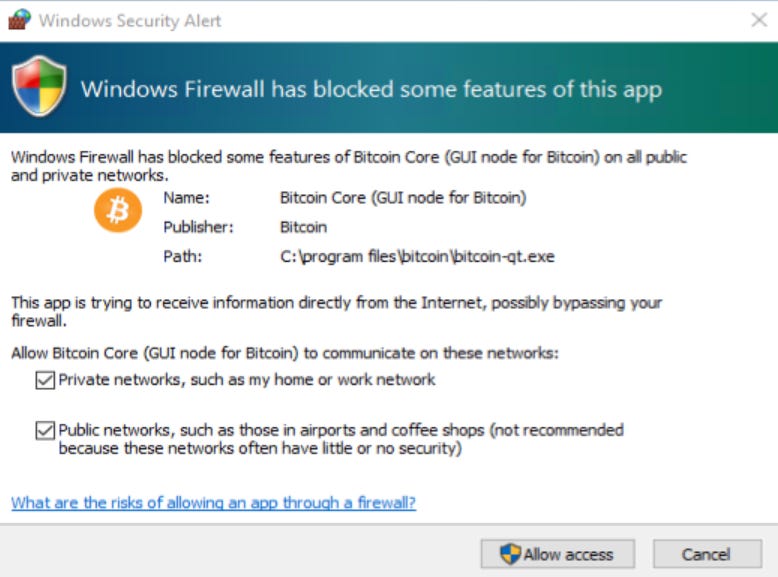 Running a Bitcoin Node on your computer or laptop