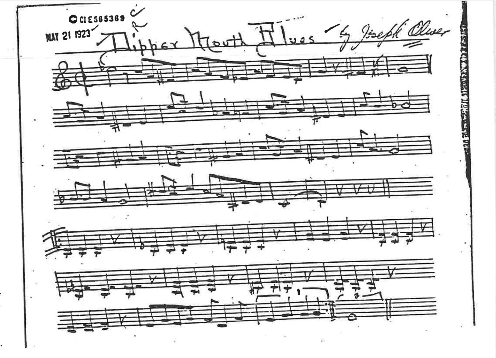 King Oliver and Louis Armstrong in 1923, Part 4: Who wrote "Dipper ...