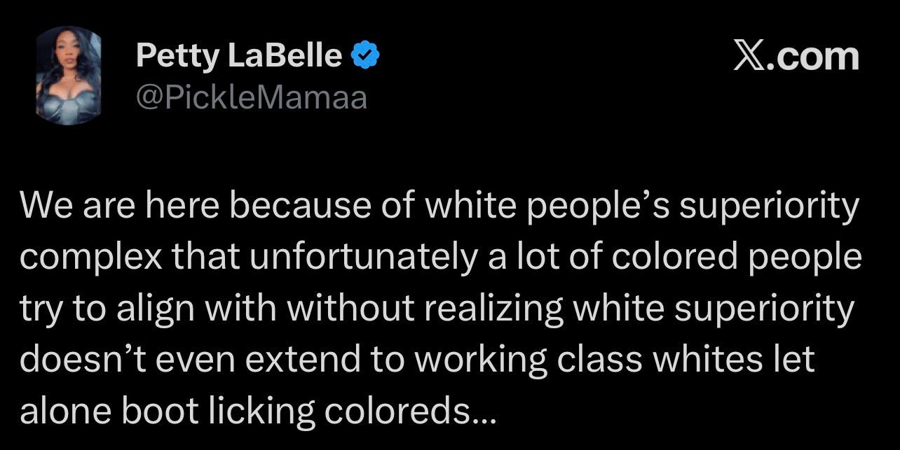 since middle school, i knew i'd never beat the angry black bitch ...