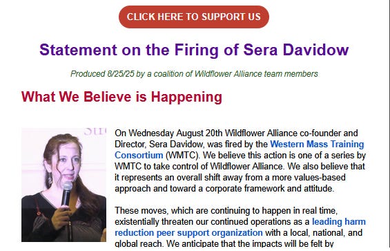Comments - Protests After the Firing of Sera Davidow