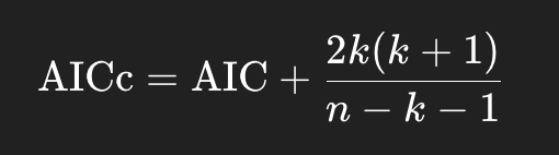 AIC vs. AICc: Understanding the Nuances in Model Selection for Time ...
