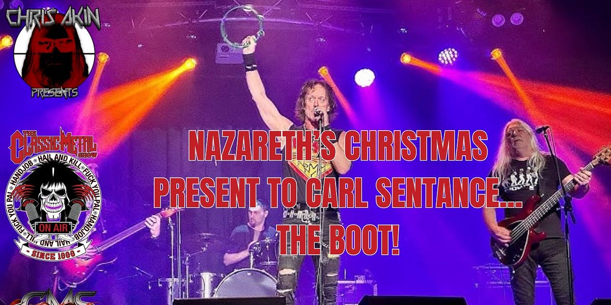 NAZARETH FIRES SINGER AT XMAS! 🎅🔥 CHRIS TRASHES "GHOST" SOLO TOUR!