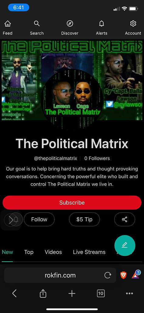 Rokfin's Bizarre Behavior - Indie Media Today