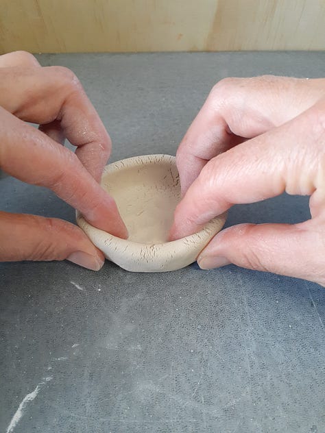 DIY air-dry clay tealight holder with cute little hearts for Valentine ...