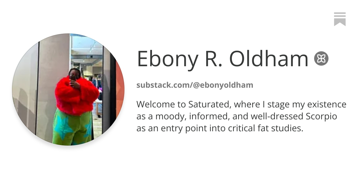 Ebony R. Oldham | Substack