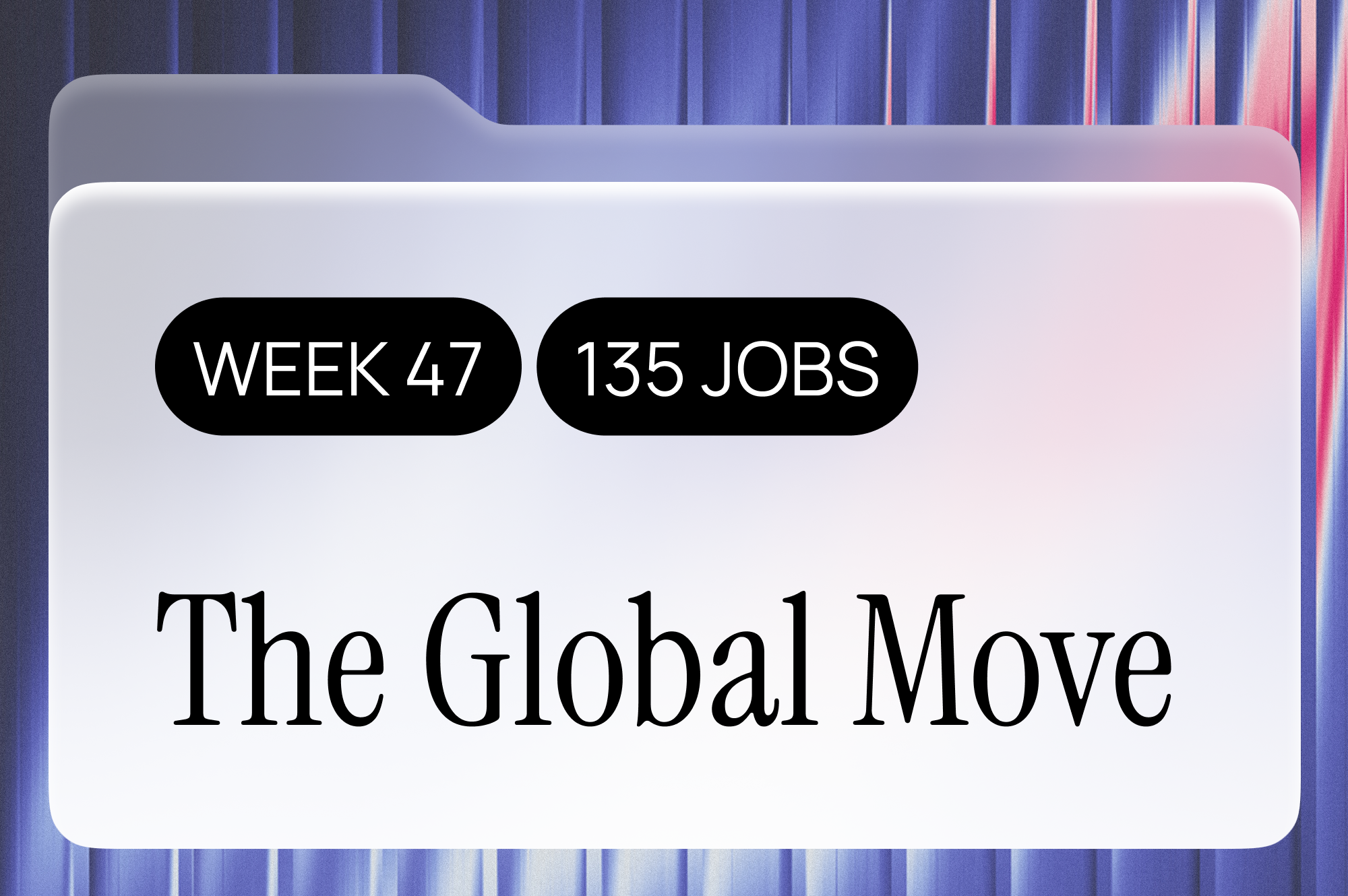 Weekly Hand-Curated Tech Jobs With Relocation: Week 47