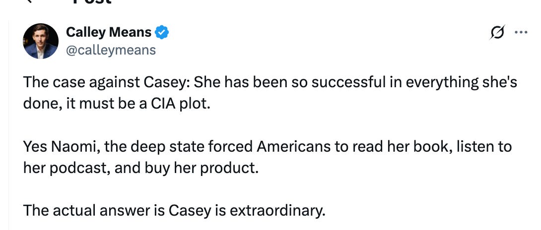 The Imaginary Casey Means - Outspoken with Dr Naomi Wolf