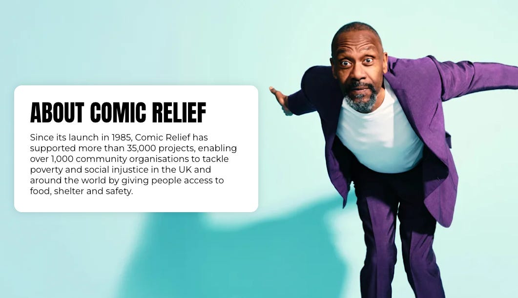 Comic Relief's open border grants - DOGE UK