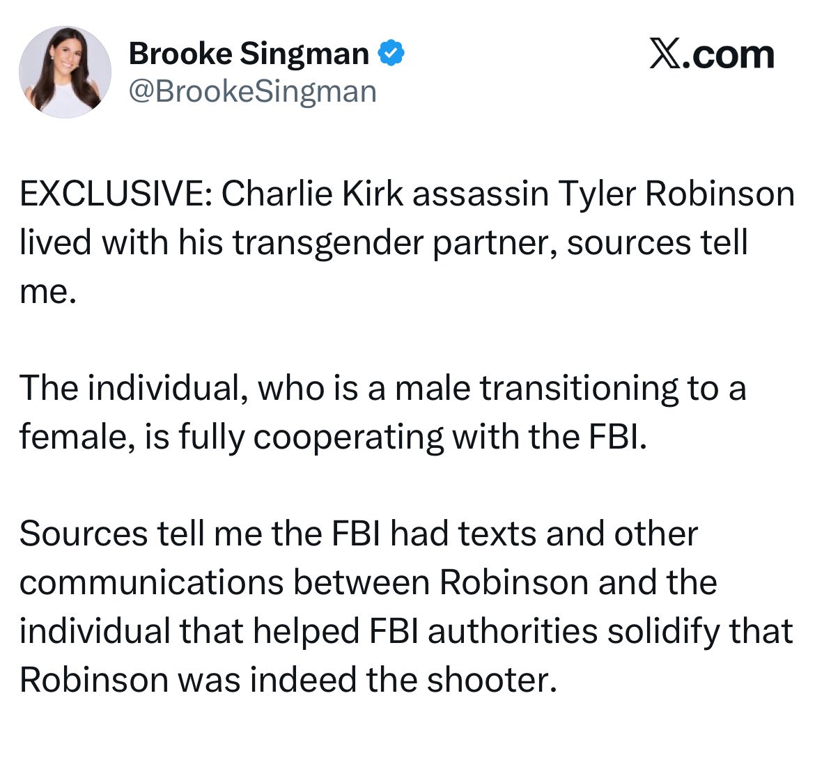 Charlie Kirk Was Assassinated by a Radical Left-Wing Transgender Terror ...