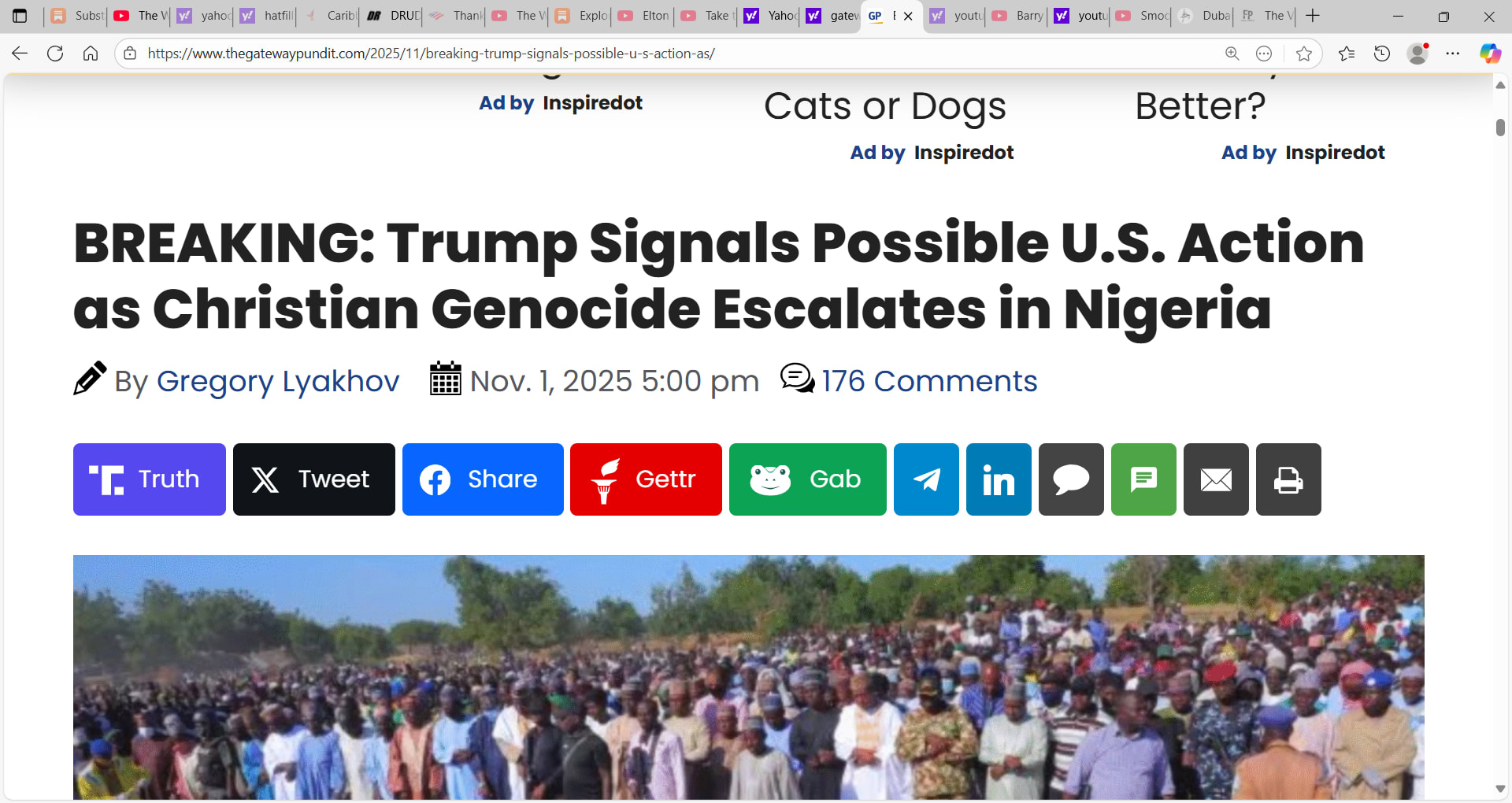 Thank you POTUS Trump for this move on the Nigerian Christians being ...