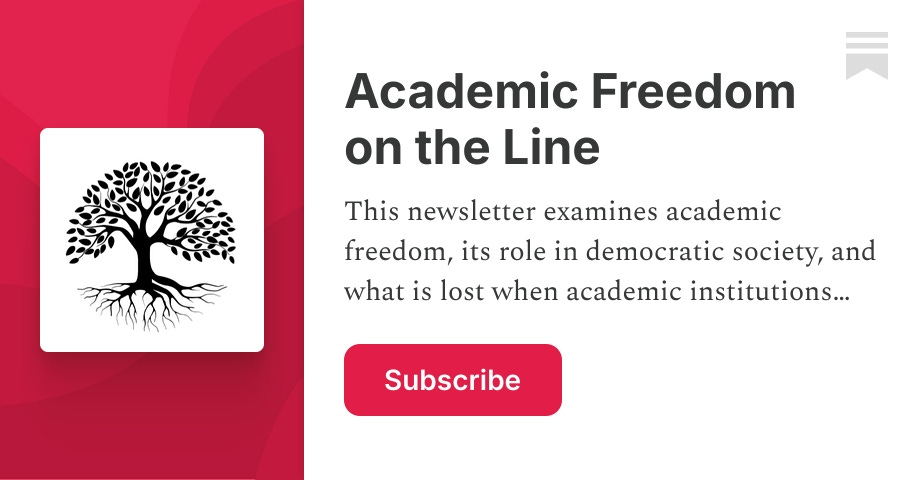 Academic Freedom on the Line | Isaac Kamola | Substack