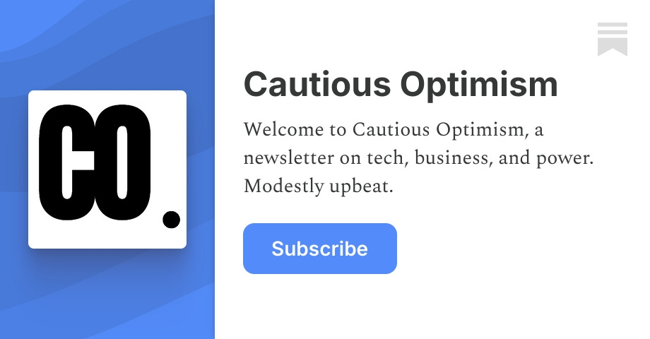 Everyone is eating - by Alex Wilhelm - Cautious Optimism