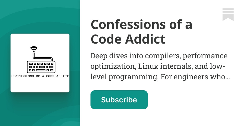 Confessions of a Code Addict | Abhinav Upadhyay | Substack