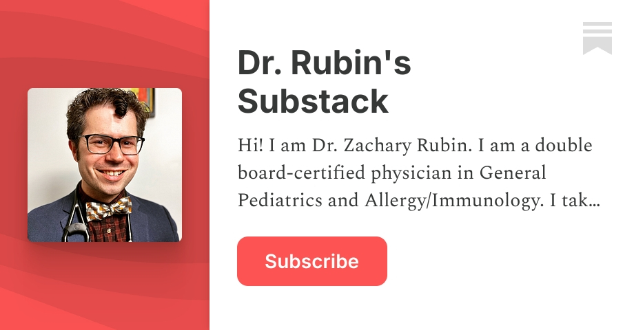 Dr. Rubin's Substack | Dr. Zachary Rubin | Substack