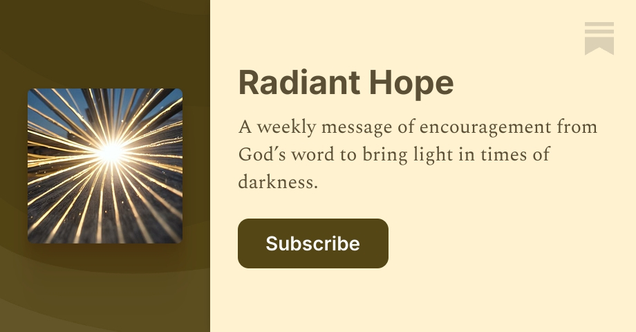 Inaugural Post of Radiant Hope - by Frank Meyer