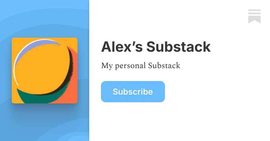 Alex’s Substack | Substack