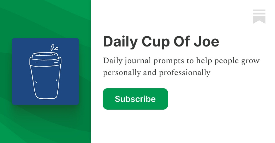 Daily Cup Of Joe | Joe Bautista | Substack