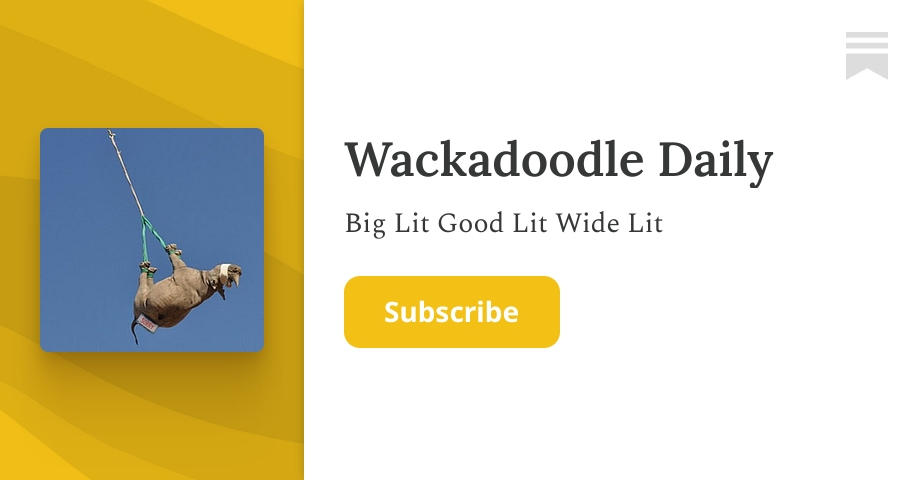 Wackadoodle Daily #201 - by Johnny Kittredge