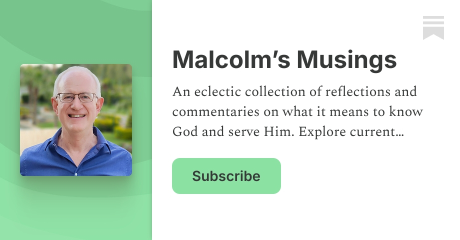 Malcolm’s Musings | Malcolm Webber | Substack