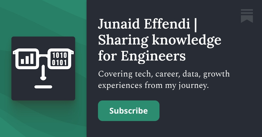 Junaid Effendi | Sharing knowledge for Engineers | Substack