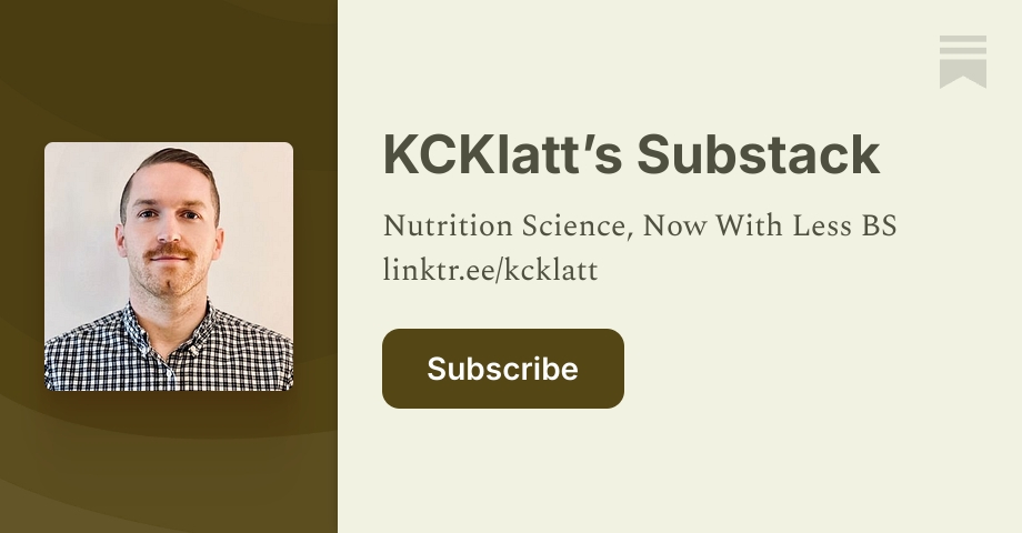 KCKlatt’s Substack | Kevin C. Klatt, PhD, RD | Substack