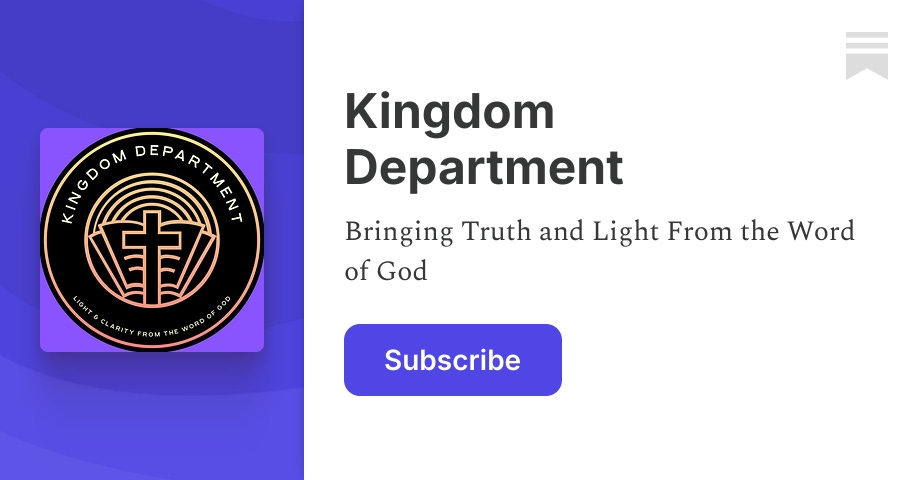 Kingdom Department | Keith E Coen | Substack