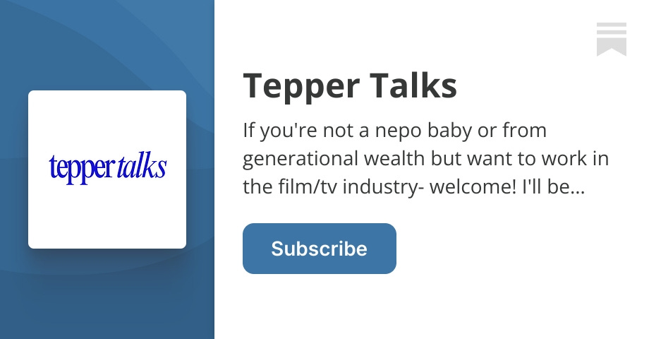 Movie Industry Musings with Tepper | Substack