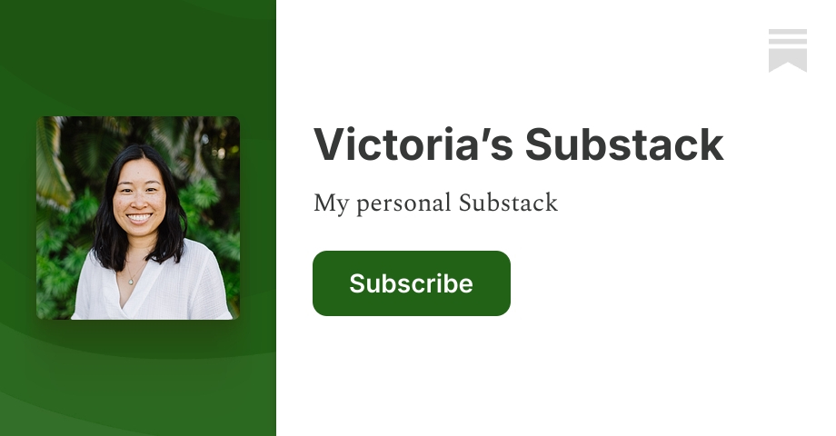 Victoria’s Substack | victoria yang | Substack