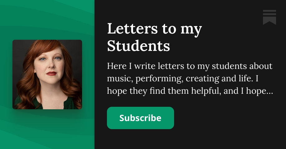 Lisa’s Substack | Letters To My Students | Substack