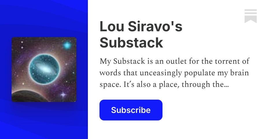 Introduction To Lou Siravo's Substack