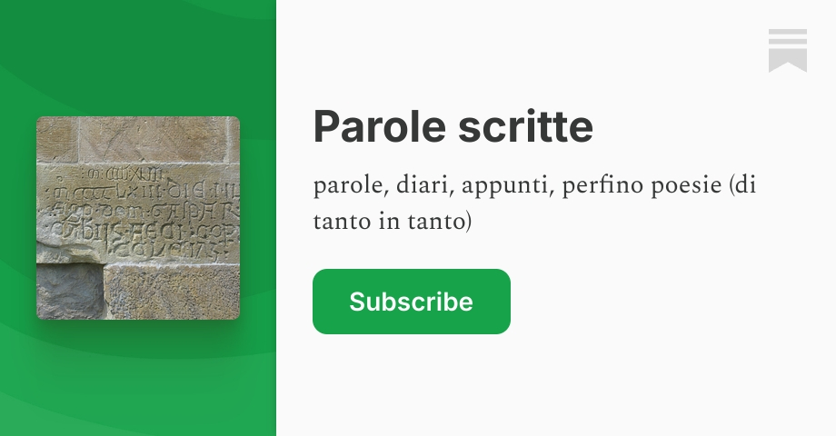 Parole scritte | Luca Egidio | Substack