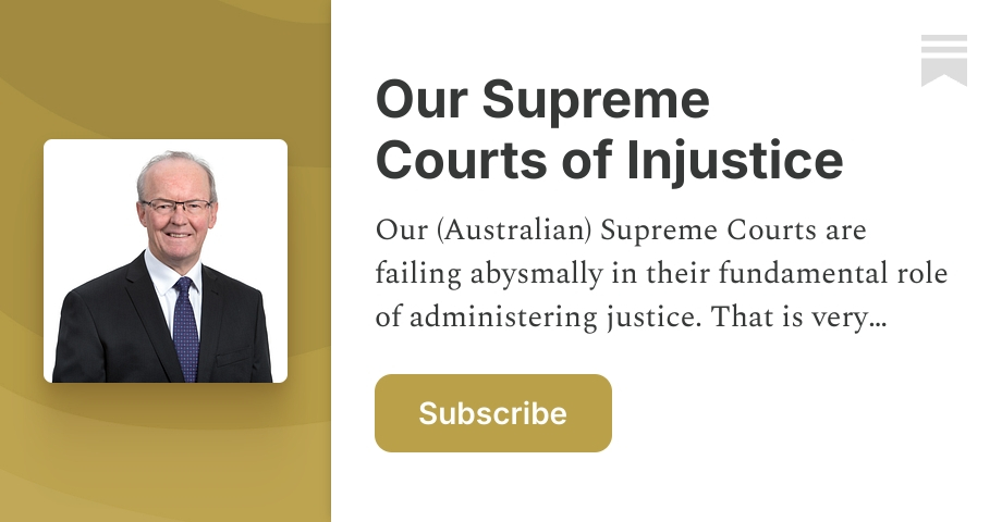 Our Supreme Courts of Injustice | Mark M.J. Morris | Substack