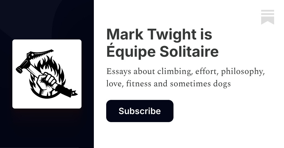Mark Twight is Équipe Solitaire | Substack