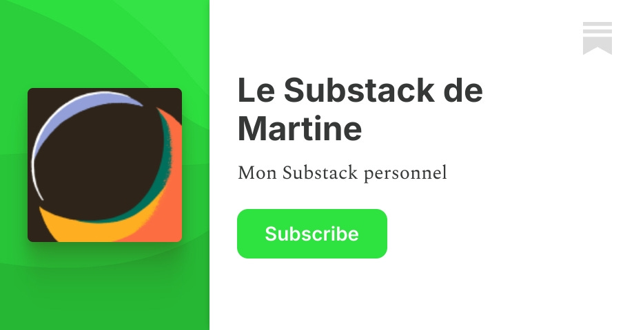 Le Substack de Martine | Martine Foucault | Substack
