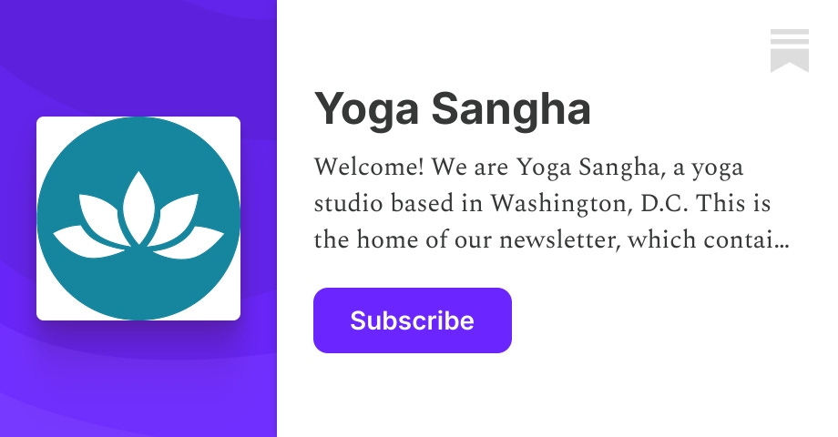 Yoga Sangha | Substack