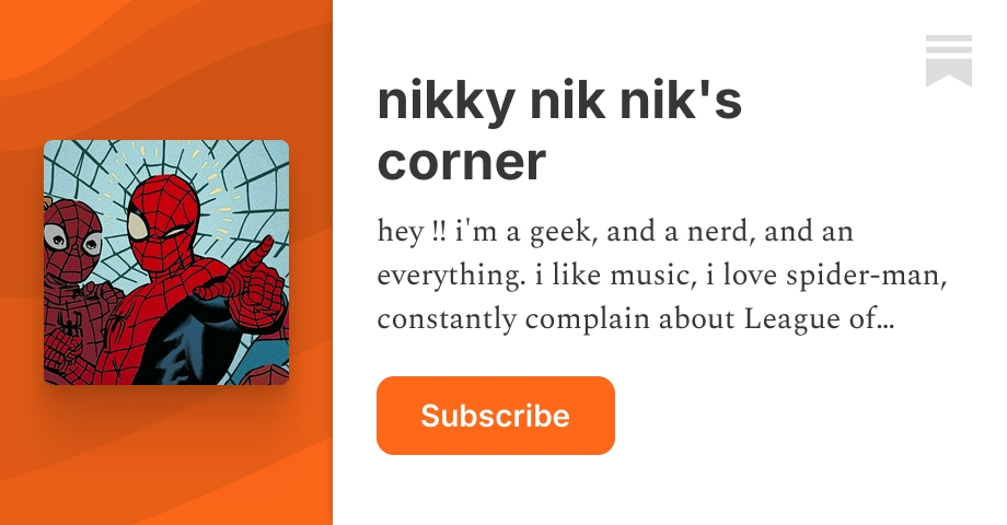 nikky nik nik's corner | Substack